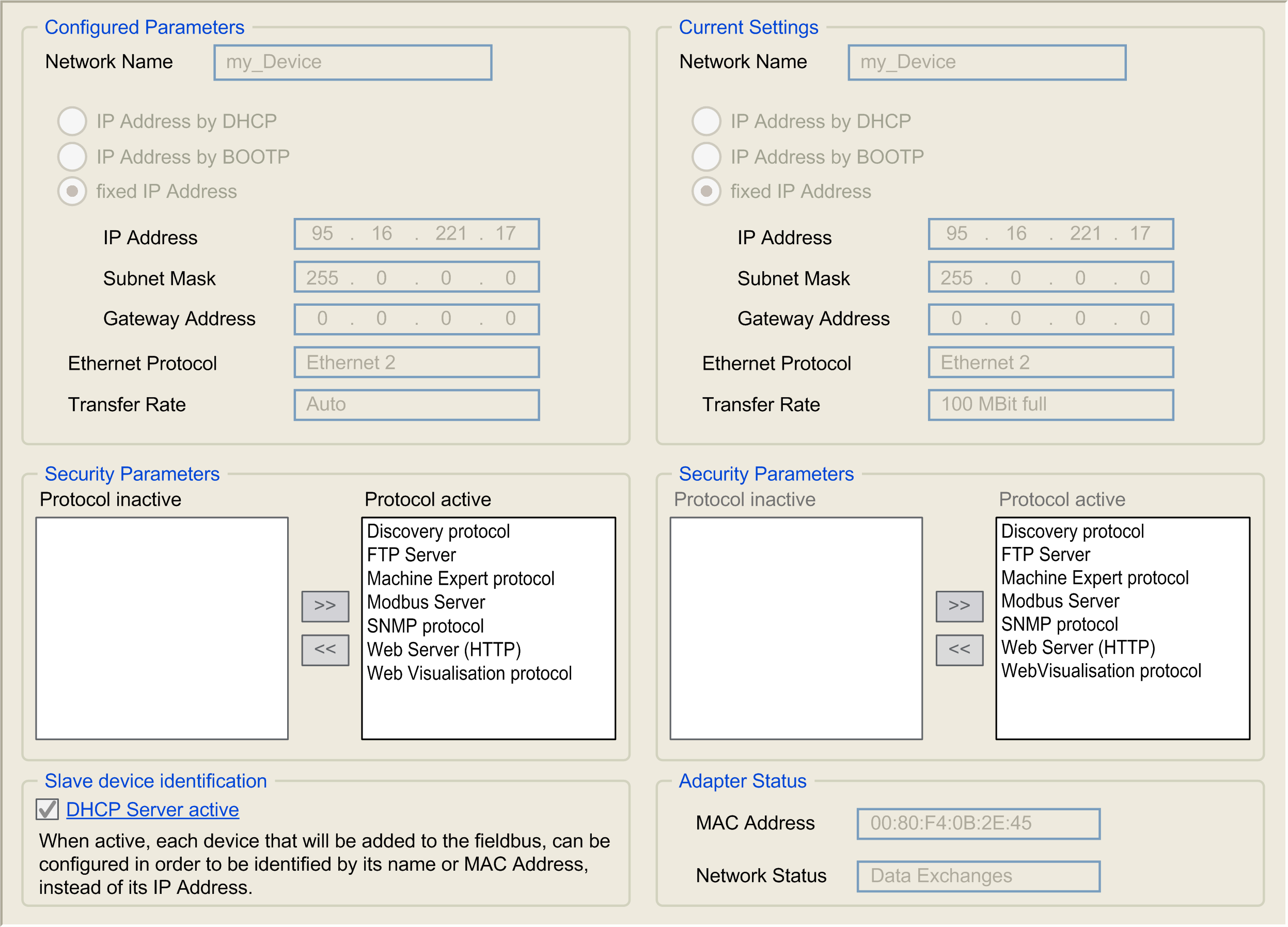 IP Address Configuration